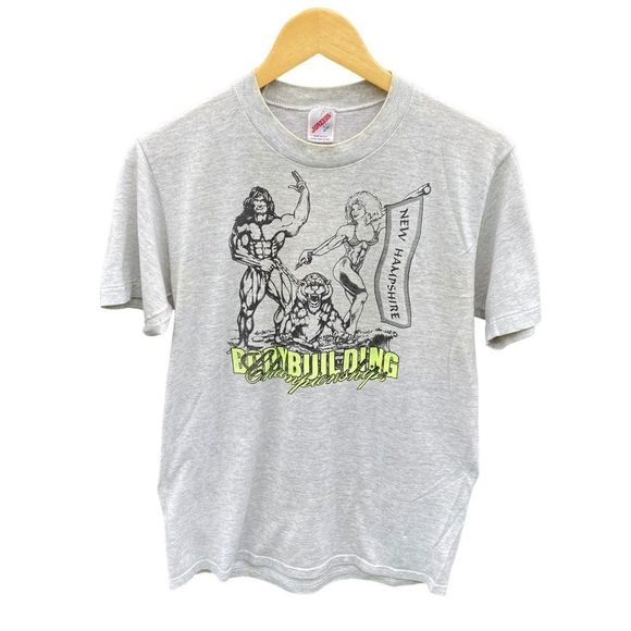 Jerzees | Shirts | Vintage Bodybuilding Championshiptiger Graphic 9s Made In Usa Grey Cotton Tee ...